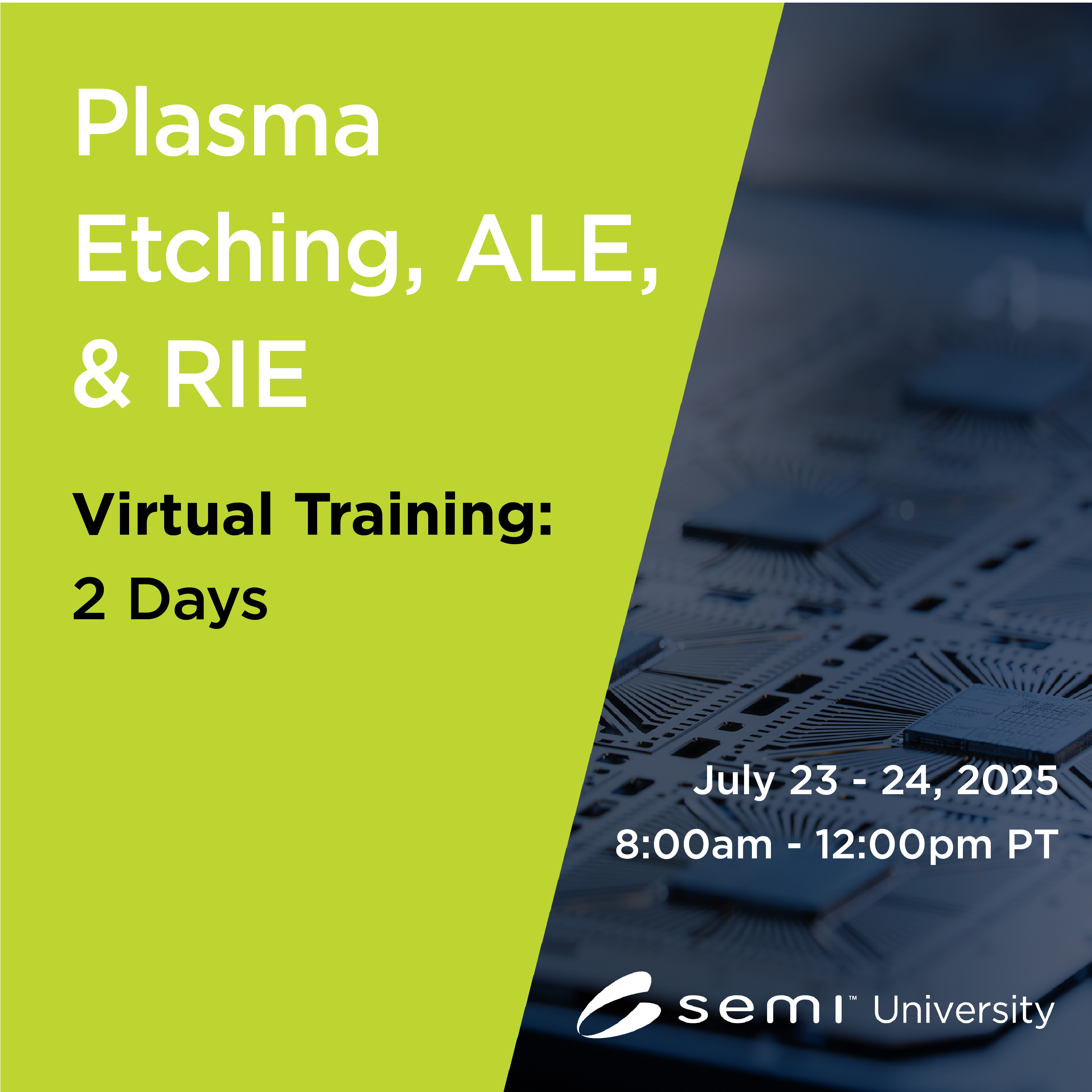 SEMI U - Plasma Etching, ALE, & RIE | SEMI
